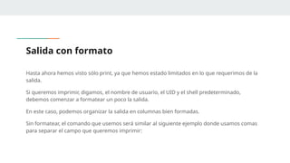 Linux Essentials - AWK_v2, introduccion, ejemplos | PPTX