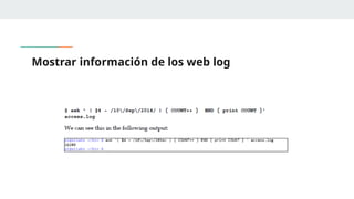 Linux Essentials - AWK_v2, introduccion, ejemplos | PPT