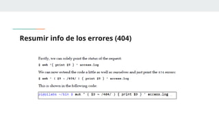 Linux Essentials - AWK_v2, introduccion, ejemplos | PPTX
