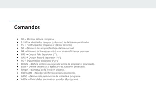 Linux Essentials - AWK_v2, introduccion, ejemplos | PPTX