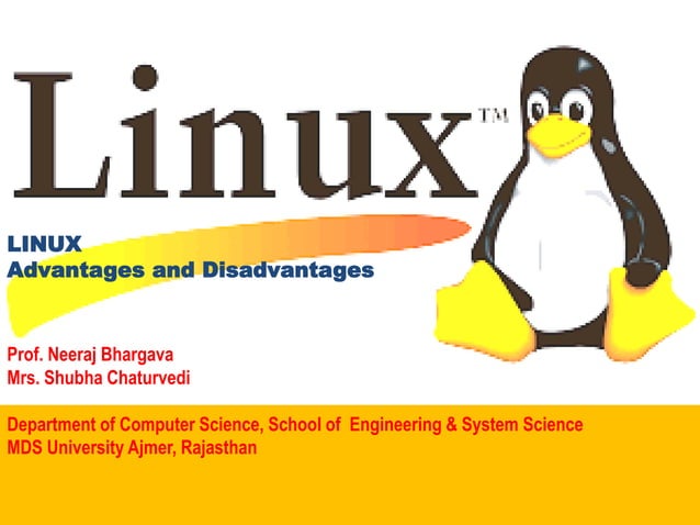 Linux Advantages and Disadvantages | PPT