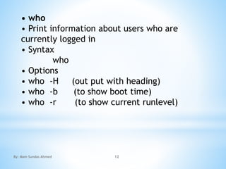 Linux file commands | PPTX