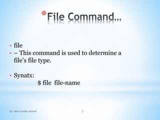 Linux file commands | PPTX