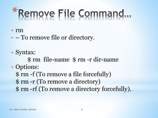 Linux file commands | PPTX