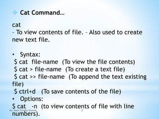 Linux file commands | PPTX