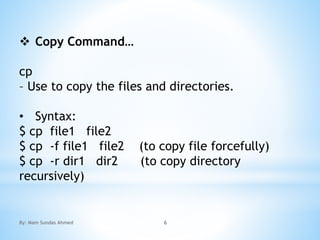 Linux file commands | PPTX