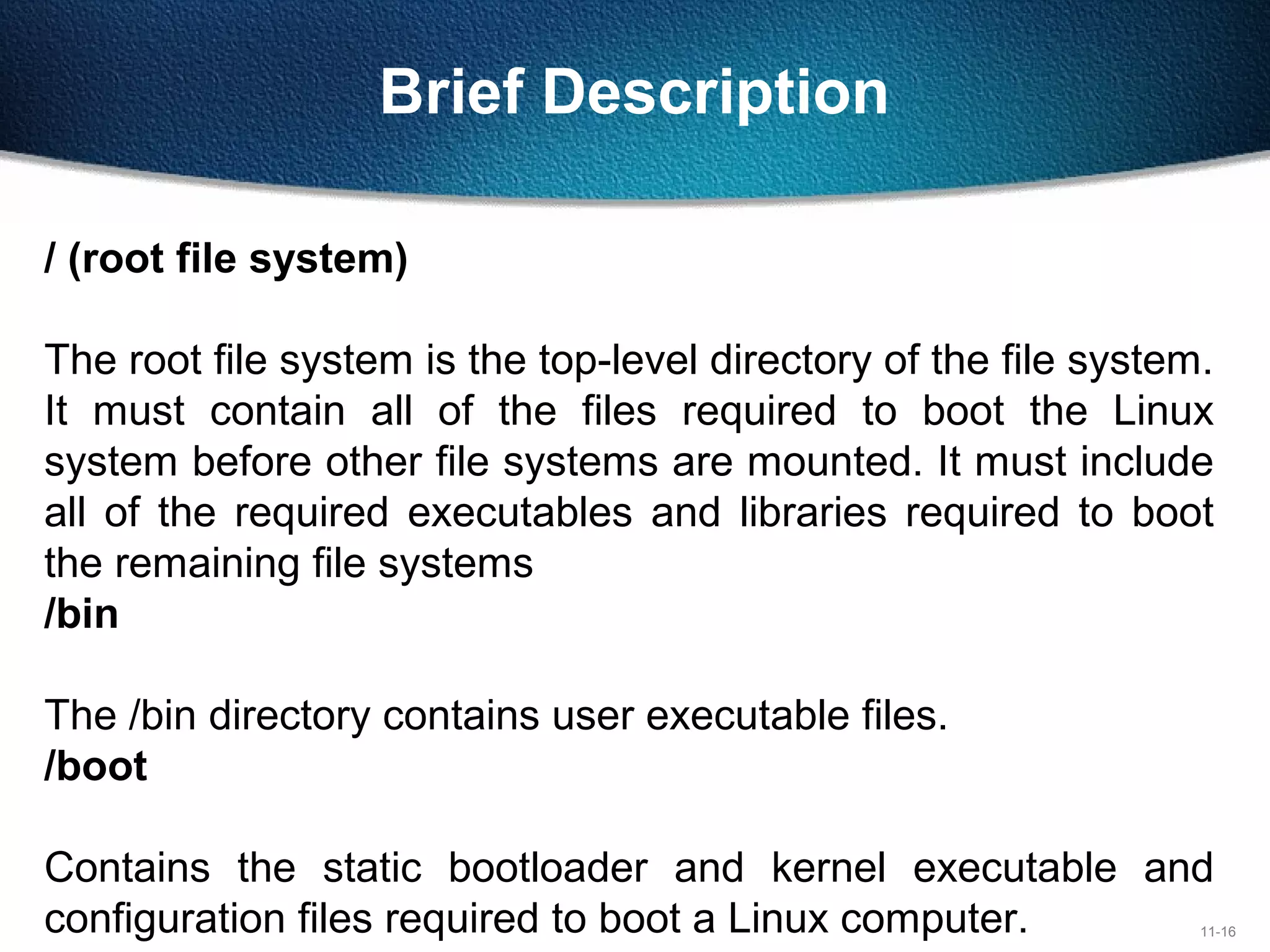 Linux File System Ppt Operating Systems Computer Software And