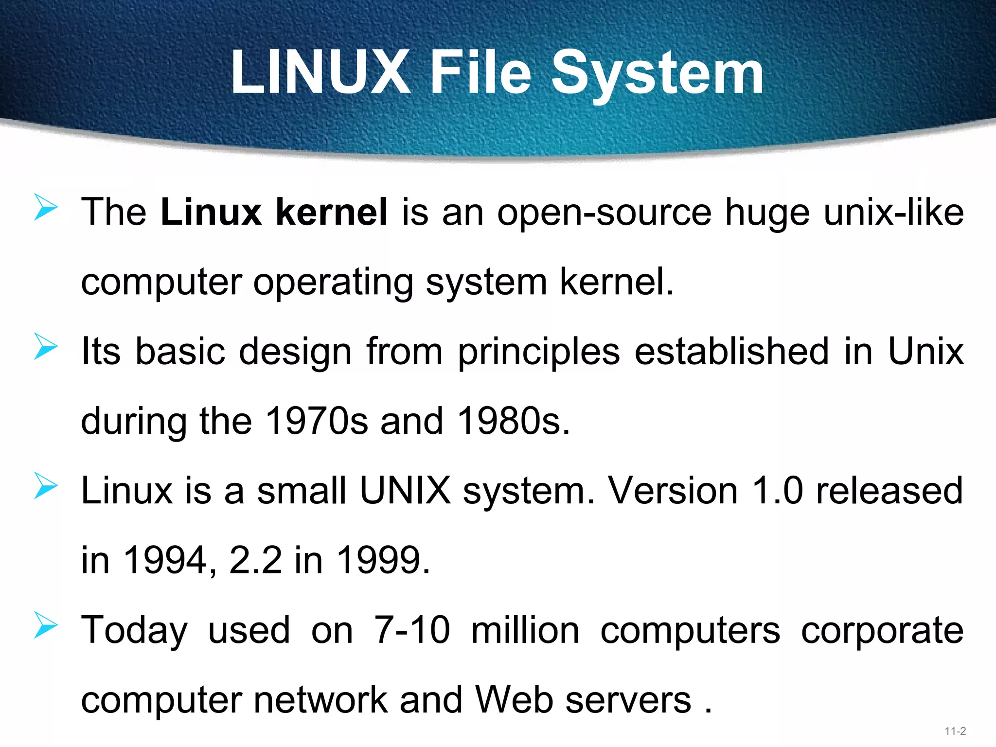 Linux file system | PPT
