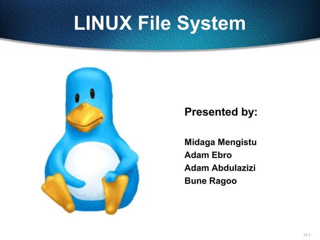 Linux File System Ppt Operating Systems Computer Software And