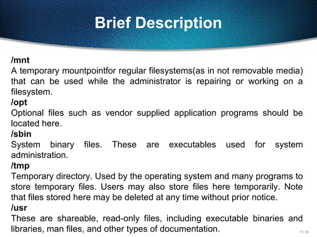 Linux file system | PPT | Operating Systems | Computer Software and Applications