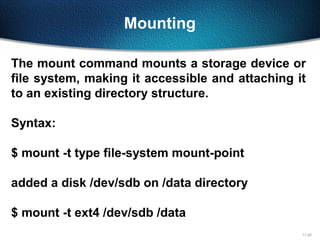 Linux file system | PPT | Operating Systems | Computer Software and ...