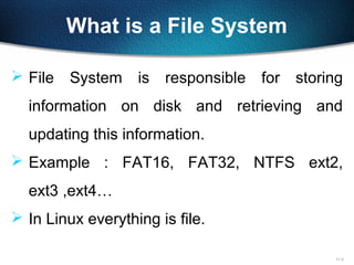 Linux file system | PPT