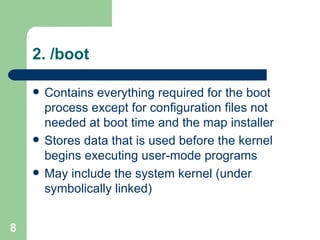 Linux filesystemhierarchy | PPT