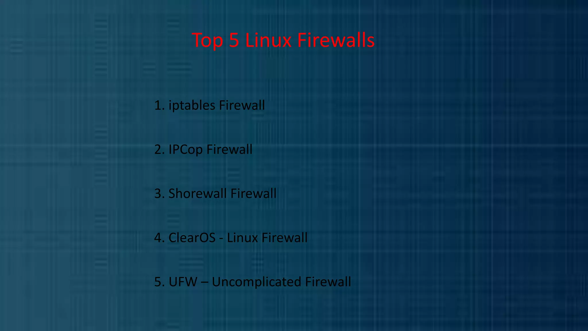 The Perfect Linux Security Firewalls | PPTX