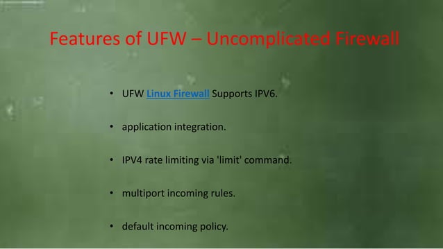 The Perfect Linux Security Firewalls | PPT