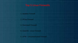 The Perfect Linux Security Firewalls | PPT