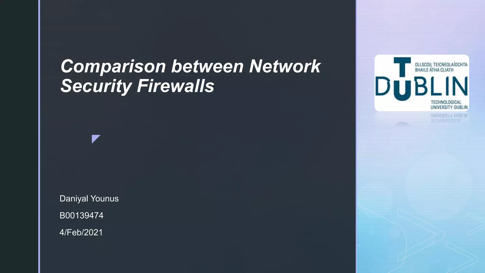 Linux firewalls comparison 5 minute Presentation | PPT