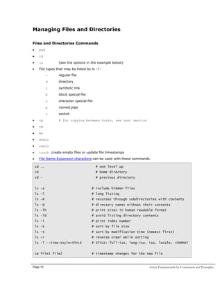 Linux fundamentals commands | PDF
