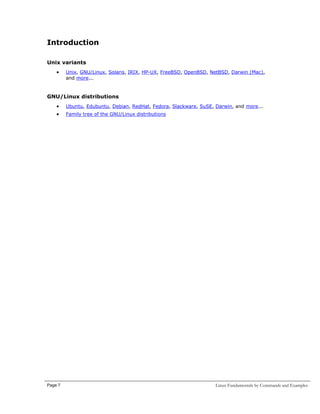 Linux fundamentals commands | PDF
