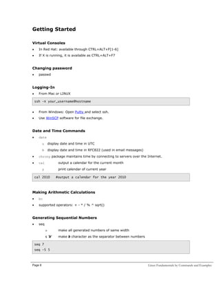 Linux fundamentals commands | PDF
