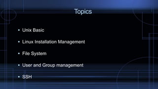 Linux Fundamentals | PPT