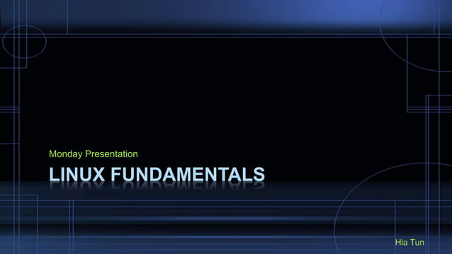 Linux Fundamentals | PPT