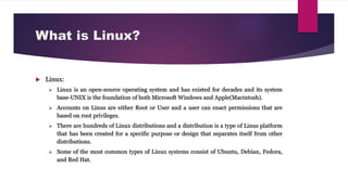 Linux fundamentals | PPT
