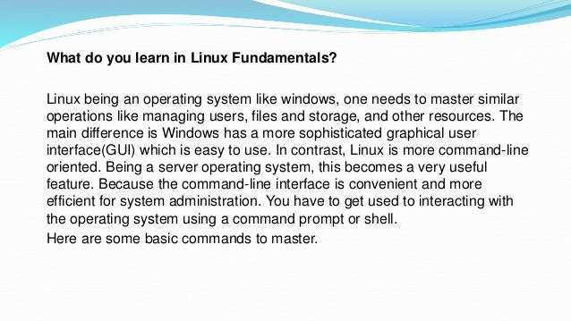 Linux Fundamentals for Beginners | PPT