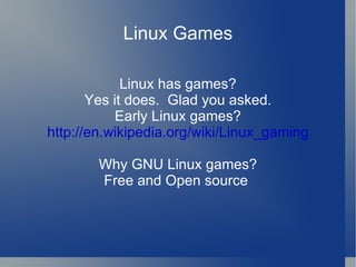 Linux games | PPT