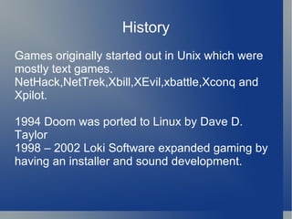 Linux games | PPT