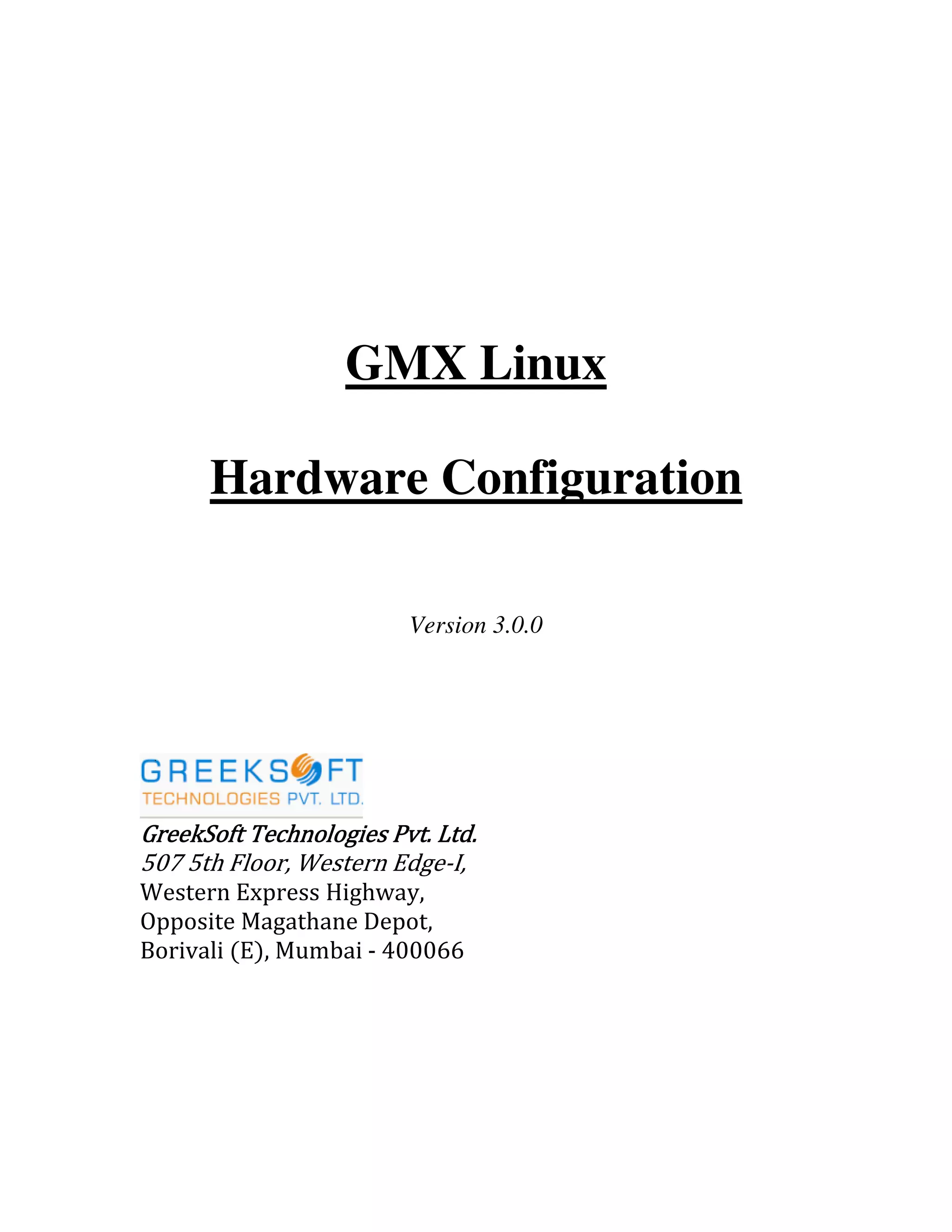 Linux Hardware Configuration | PDF