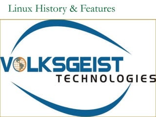 Linux history & features | PPT