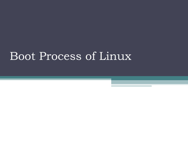 Linux installation and booting process | PPT