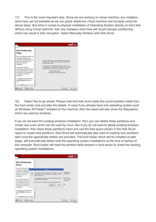 Linux installation on a Virtual Machine | PDF
