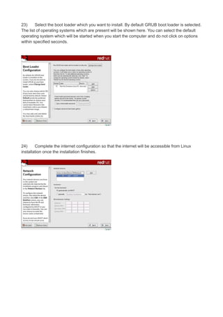 Linux installation on a Virtual Machine | PDF