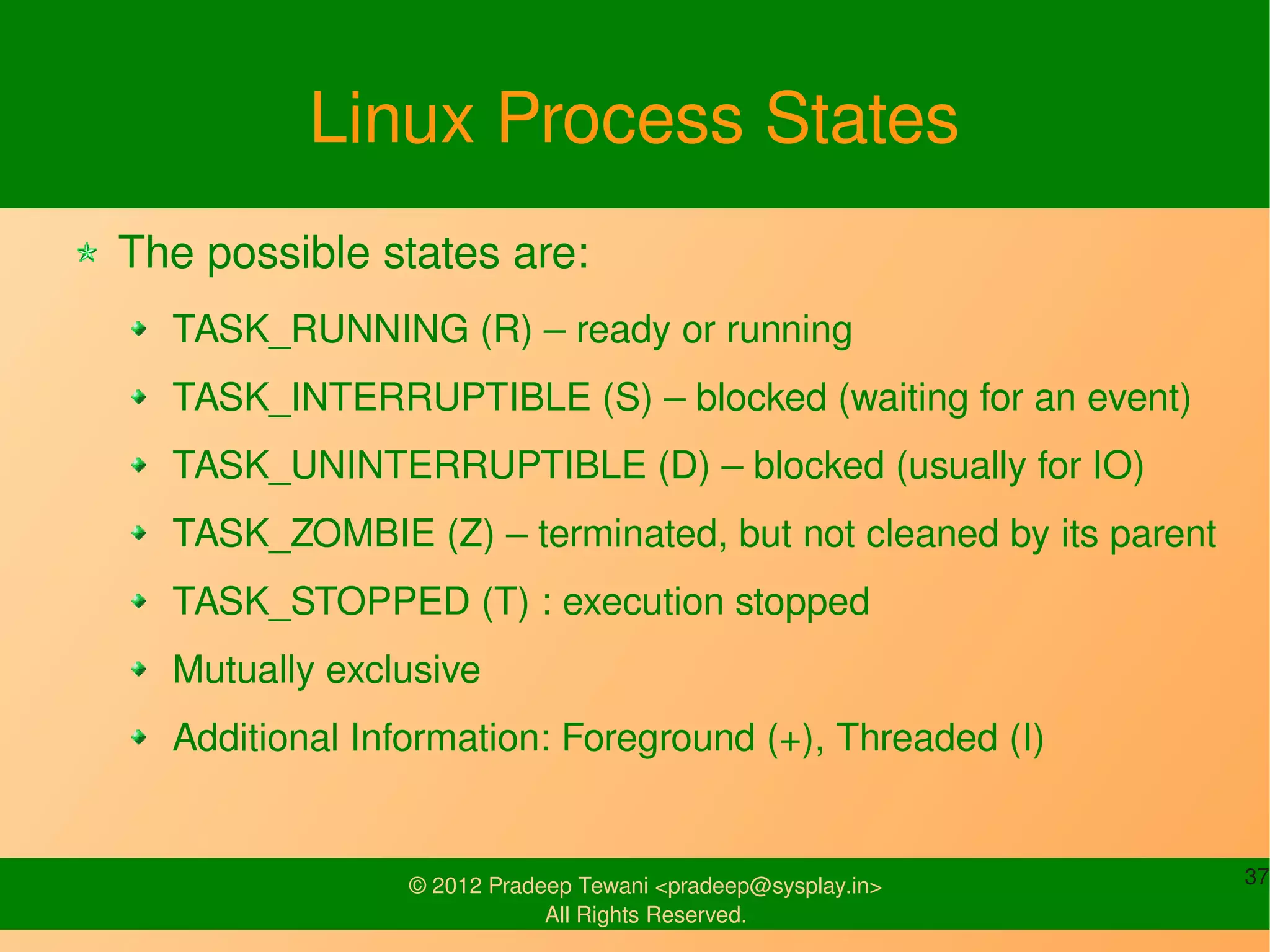 Linux Internals Part - 2 | PPT