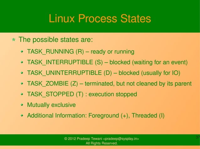 Linux Internals Part - 2 | PPT