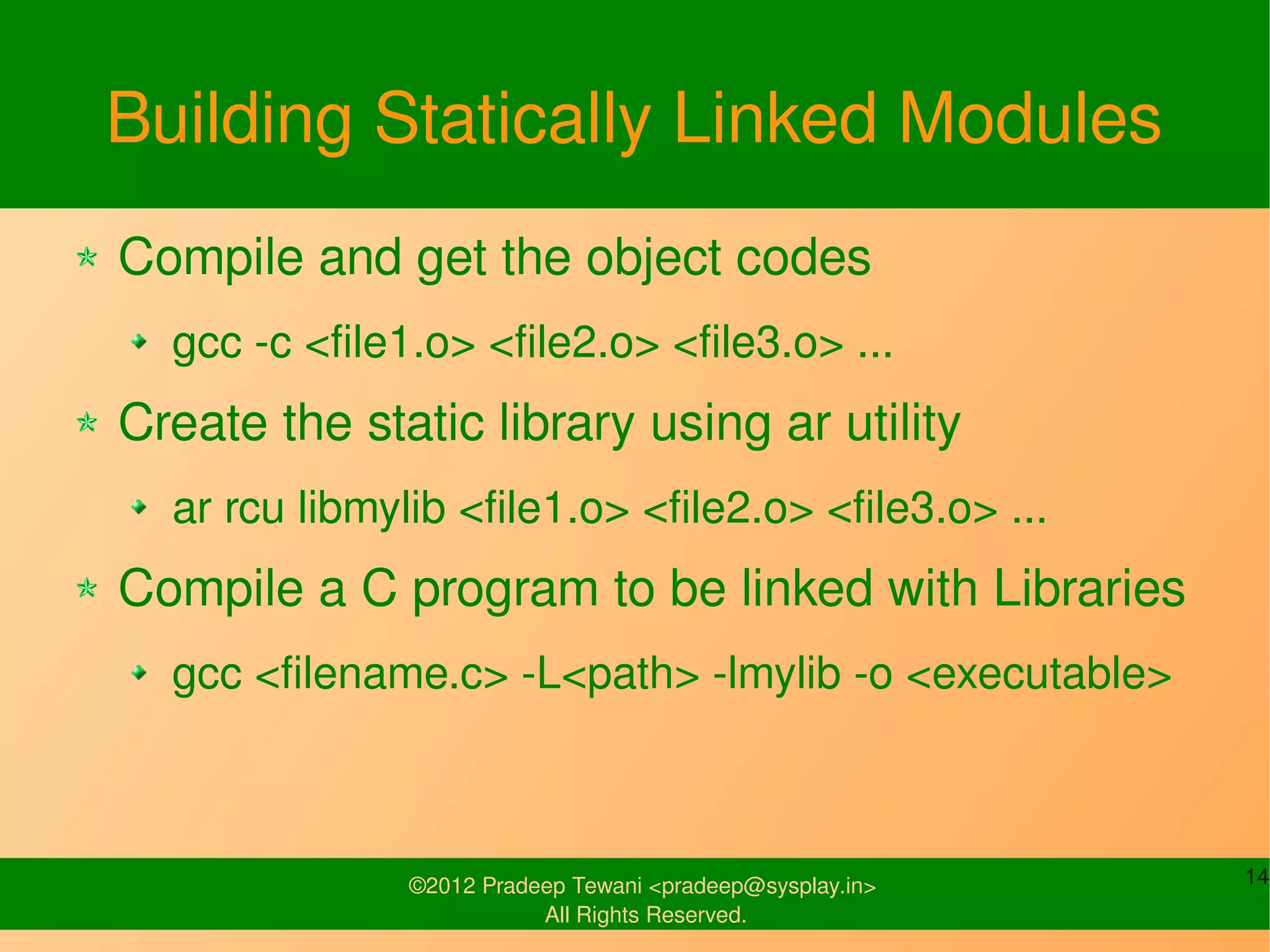 Linux Internals Part - 3 | PPT