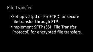 Linux Internet Servers. An overview of the Environment | PPT