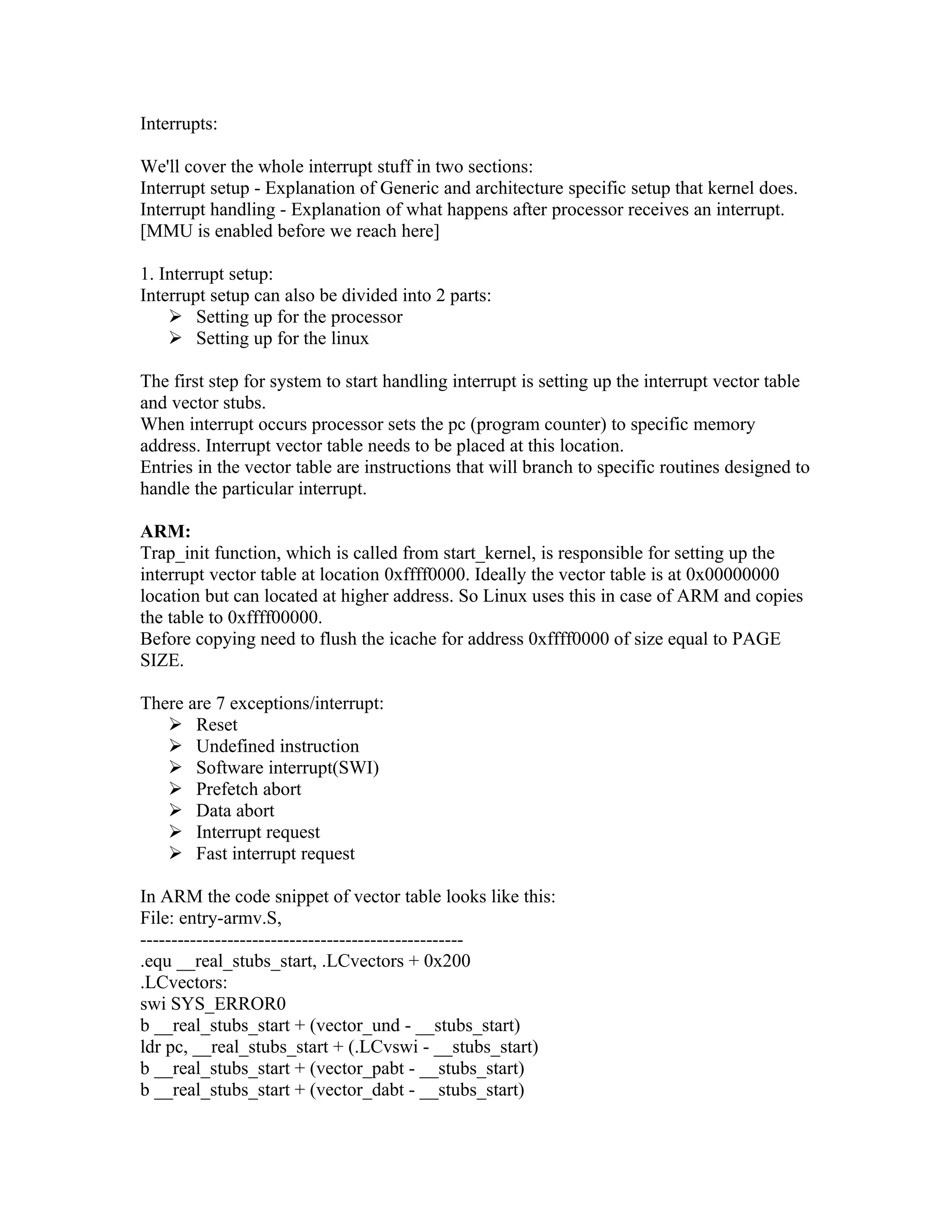 Linux interrupts | DOC