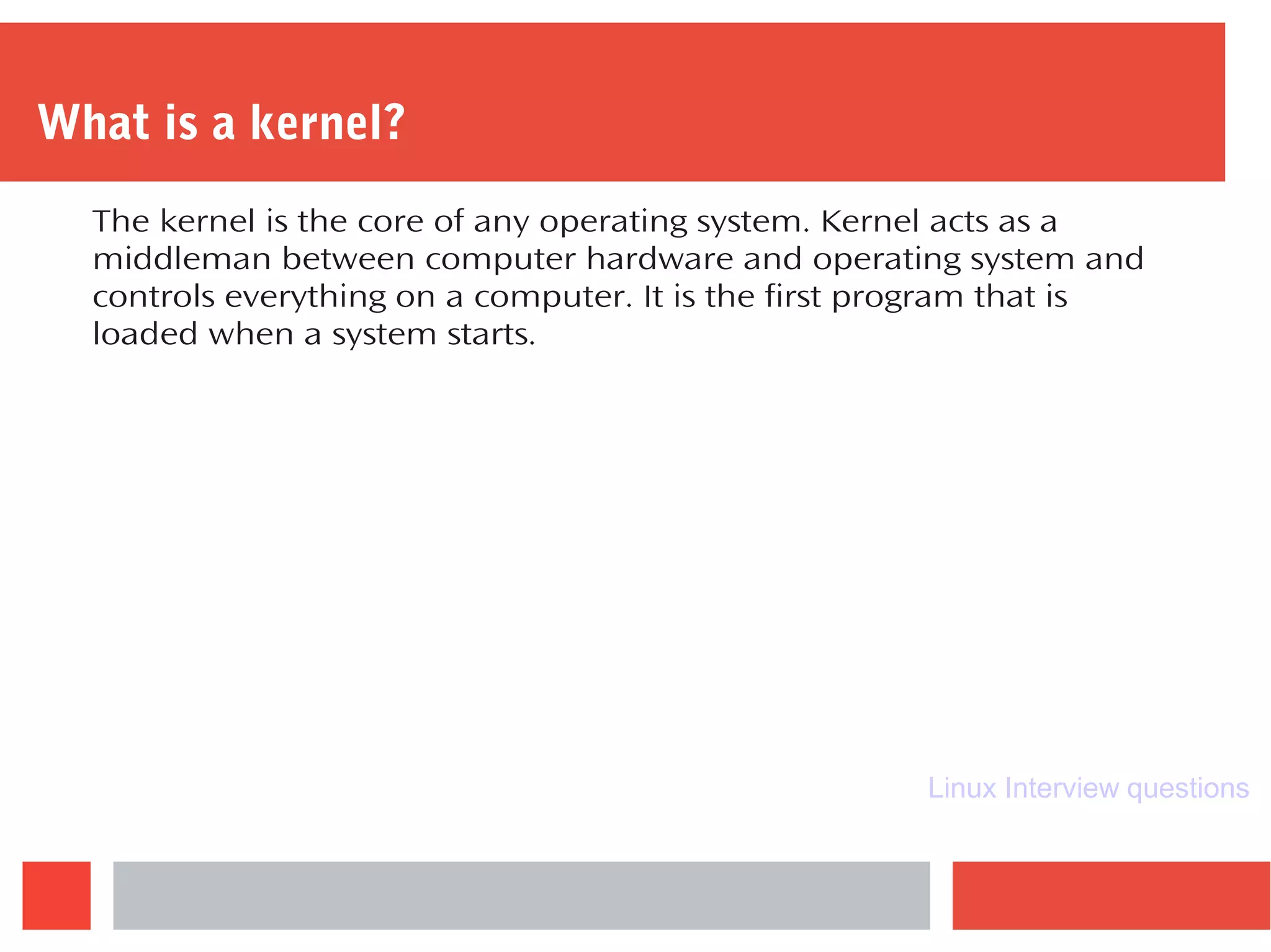 Linux interview questions-ppt | PPT