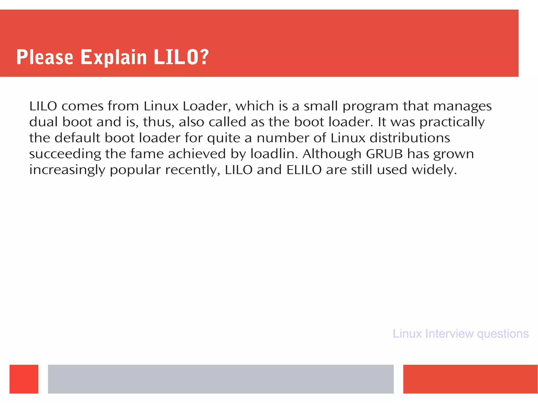 Linux interview questions-ppt | PPT
