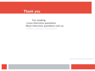 Linux interview questions-ppt | PPT