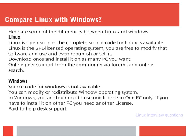 Linux interview questions-ppt | PPT