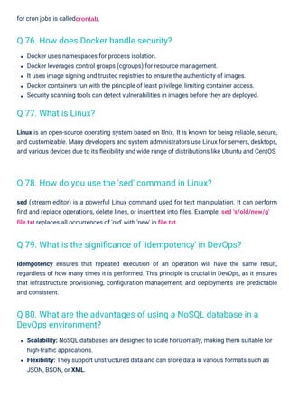 Linux Interview Questions PDF By ScholarHat | PDF