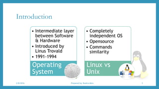 Linux introduction | PPT