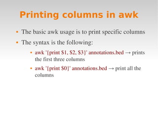 Linux intro 4 awk + makefile | PPT