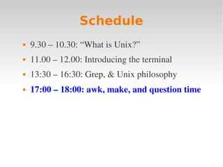 Linux intro 4 awk + makefile | PPT