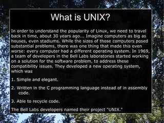 Linux introduction (eng) | PPT
