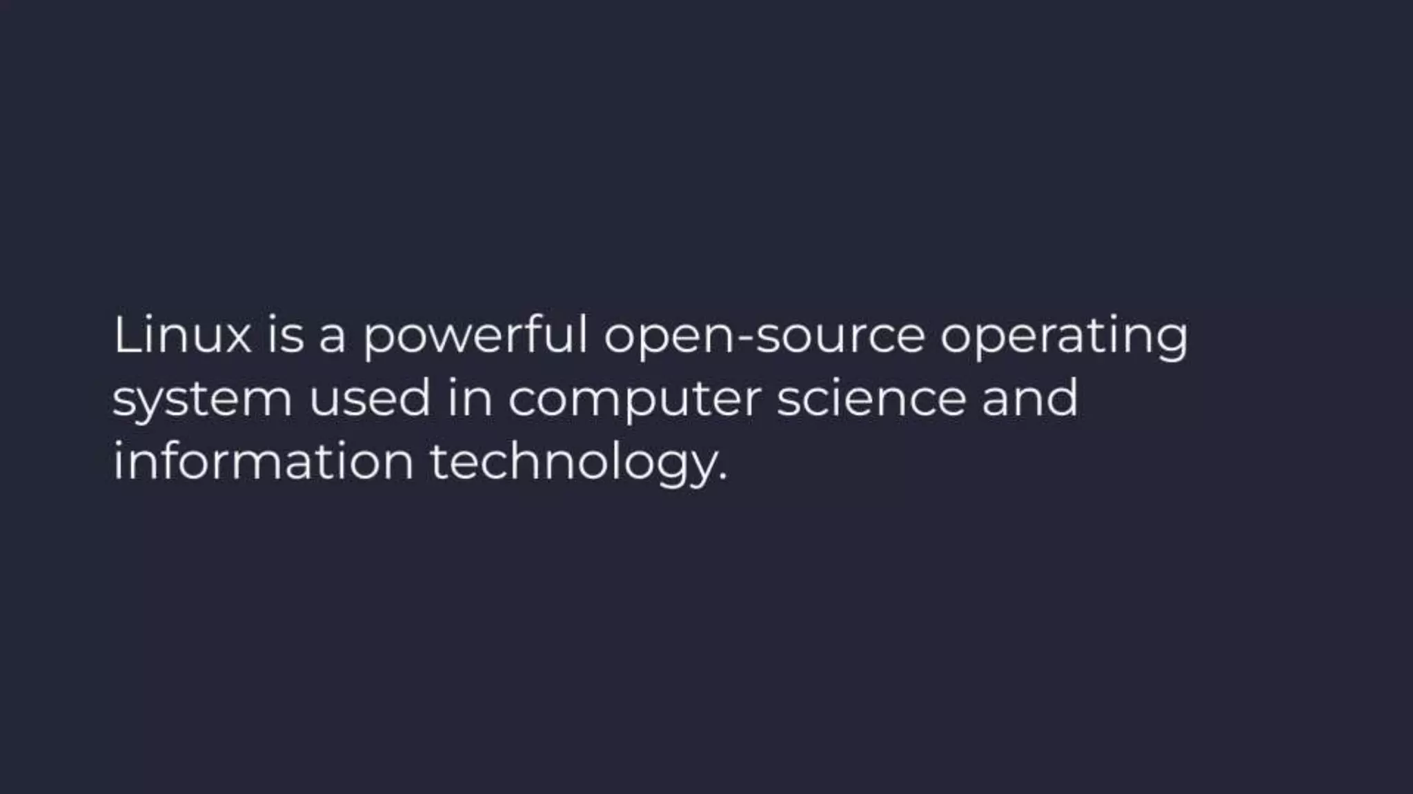 Linux Introductionpptx Operating Systems Computer Software And